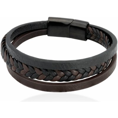 Sam's Artisans kožený Triplex Black & Brown chirurgická ocel INRM164 od ...