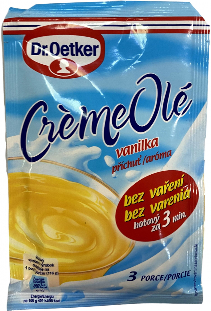 Dr. Oetker Creme Olé vanilka 50 g od 25 Kč - Heureka.cz