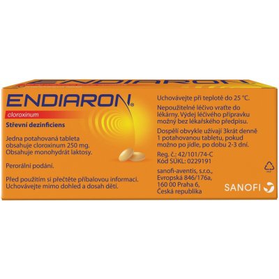 ENDIARON POR 250MG TBL FLM 20 od 189 Kč - Heureka.cz