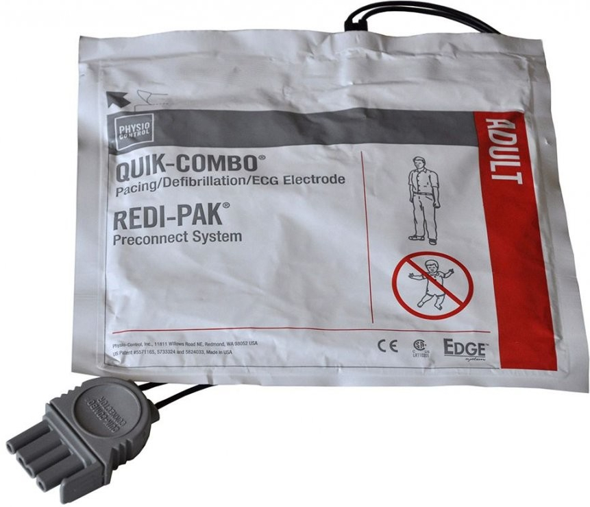 Stryker elektrody pro AED defibrilátor LIFEPAK QUIK-COMBO - REDI PAK od ...