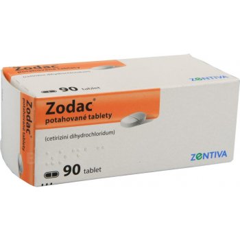 ZODAC POR 10MG TBL FLM 90 od 180 Kč - Heureka.cz