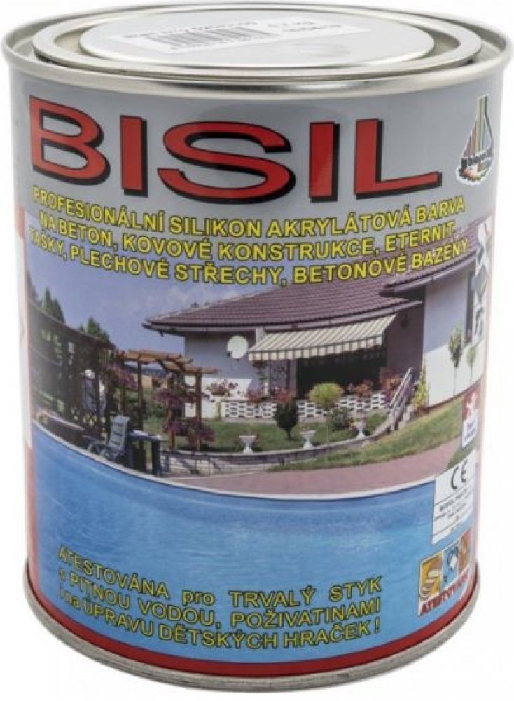 Barvy na beton – Bisil Barva na beton pod vodu 0,7 kg černá