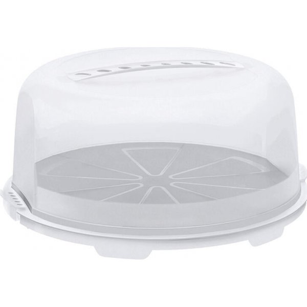 Rotho Dóza, podnos, box na dort FRESH CAKE s uchem na přenášení, bílý ...