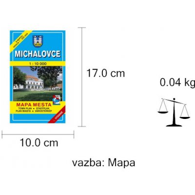 Michalovce Mapa mesta Town plan Stadtplan Plan miasta Várostérkép od 49 ...
