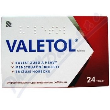 VALETOL POR 300MG/150MG/50MG TBL NOB 24 od 85 Kč - Heureka.cz