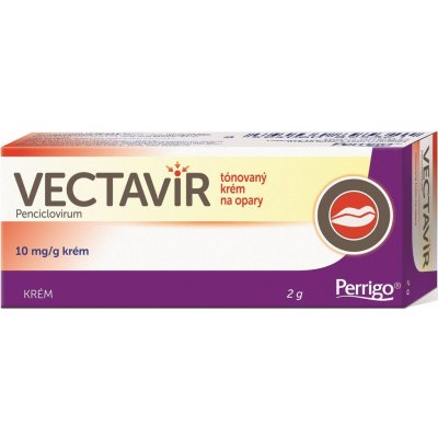 VECTAVIR TÓNOVANÝ KRÉM NA OPARY DRM 10MG/G CRM 1X2G od 239 Kč - Heureka.cz