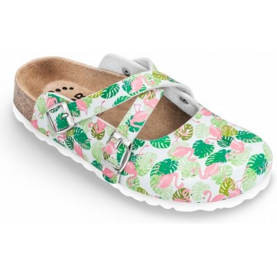 FORcare zdravotní obuv 101038 bílá potisk plameňáci od 1 350 Kč ...