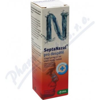 SEPTANAZAL PRO DOSPĚLÉ NAS 1MG/ML+50MG/ML NAS SPR SOL 1X10ML od 65 Kč ...