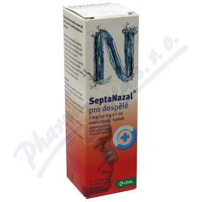 SEPTANAZAL PRO DOSPĚLÉ NAS 1MG/ML+50MG/ML NAS SPR SOL 1X10ML od 65 Kč ...