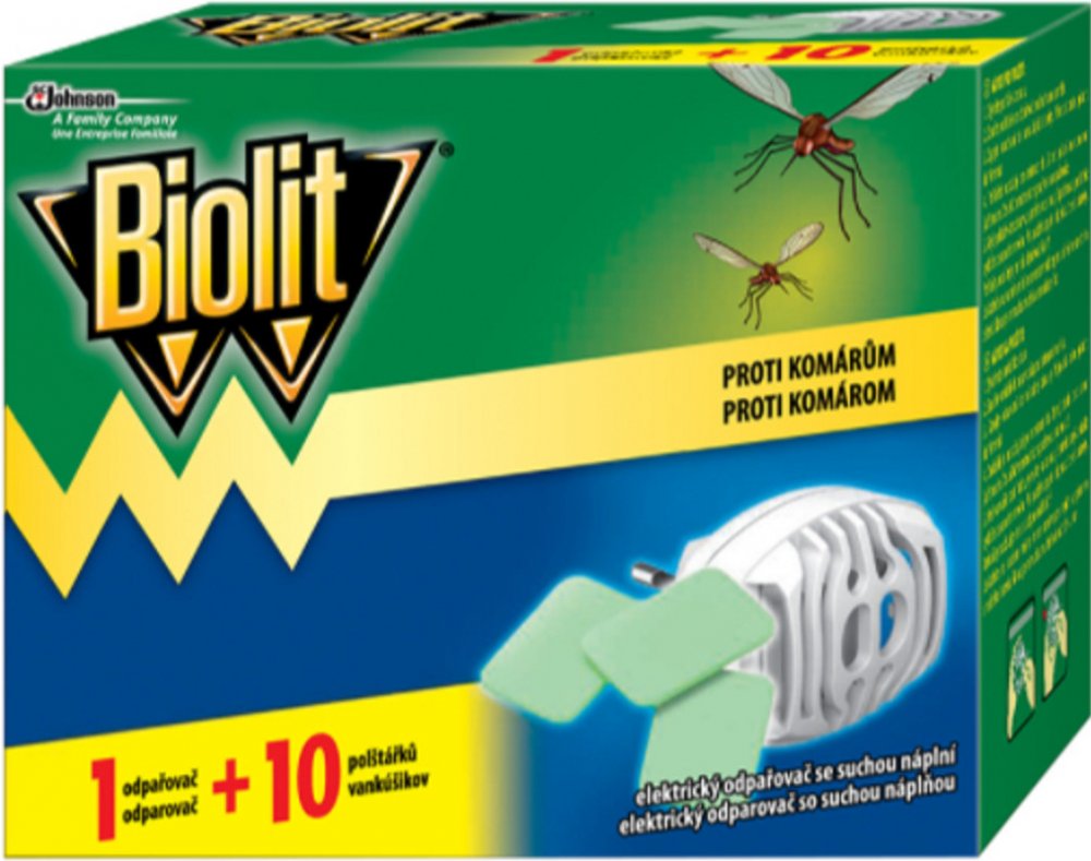 Biolit elektrický odpařovač proti komárům s polštářky 10 nocí ...