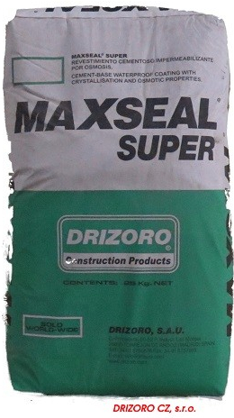 Hydroizolační krystalizační stěrka Drizoro MAXSEAL SUPER šedý - 25 kg ...