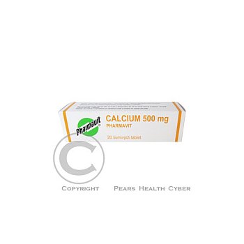CALCIUM PHARMAVIT POR 500MG TBL EFF 20 od 86 Kč - Heureka.cz