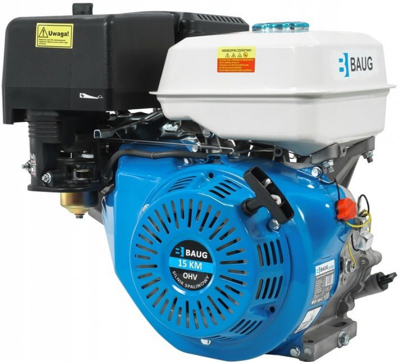 Benzínový motor 15HP, OHV, hřídel 25,4mm, BAUG B1505 – Zboží Mobilmania