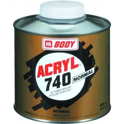 HB Body 740 Acryl thinner, akryl. ředidlo,1l 0,5l od 164 Kč - Heureka.cz