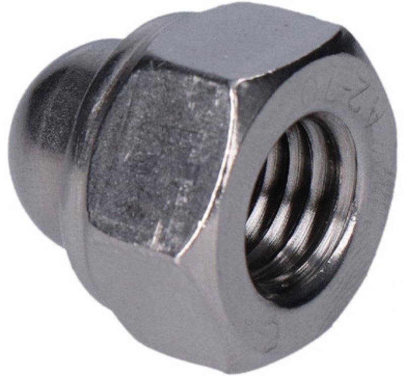 Nerezová matice uzavřená M5-M12 s nekovovou vložkou DIN986 / AISI304 ...