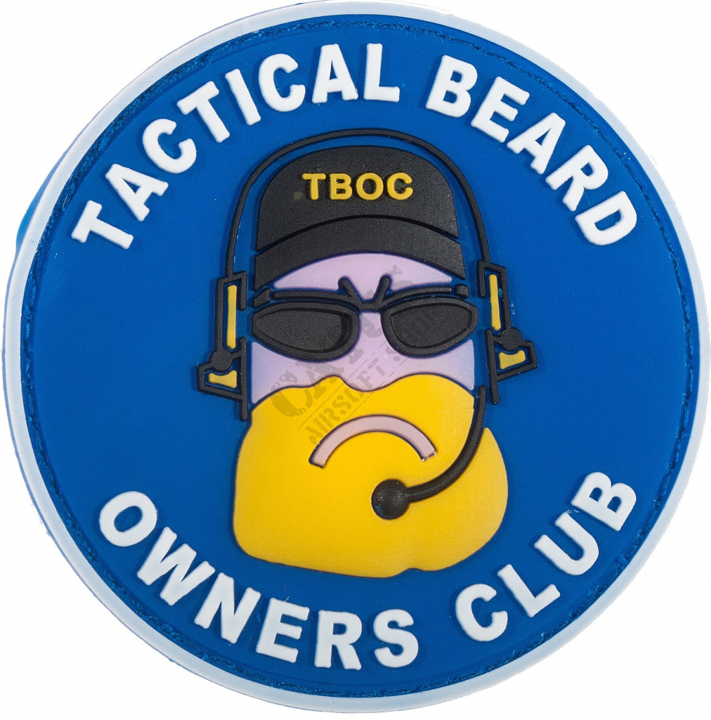 Nášivka na suchý zip 3D Tactical Beard Owners Club Delta Armory Modro ...