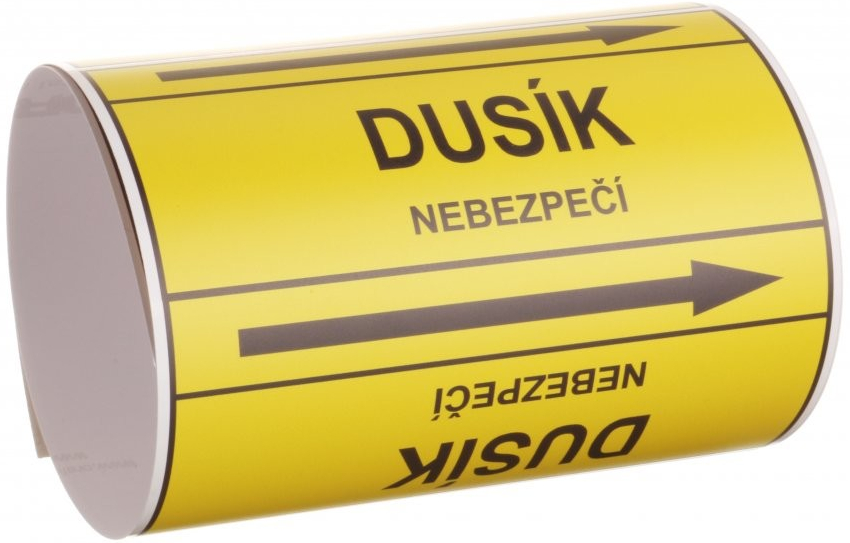 Páska na značení potrubí Signus M25 - DUSÍK Samolepka 130 x 100 mm ...
