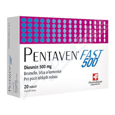 Suisse Pentaven Fast 500 20 tablet od 150 Kč - Heureka.cz