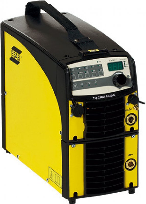 Svářečky – ESAB Caddy Tig 2200i AC/DC TA34 + hořák TXH251w, kabely, chladící jednotka a vozík