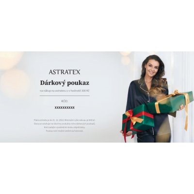 Dárkový poukaz na nákup na Astratex.cz v hodnotě 300 Kč od 300 Kč ...