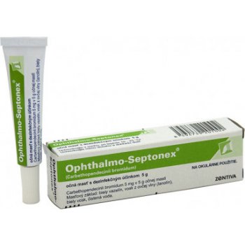 OPHTHALMO-SEPTONEX OPH 1MG/G OPH UNG 5G od 125 Kč - Heureka.cz