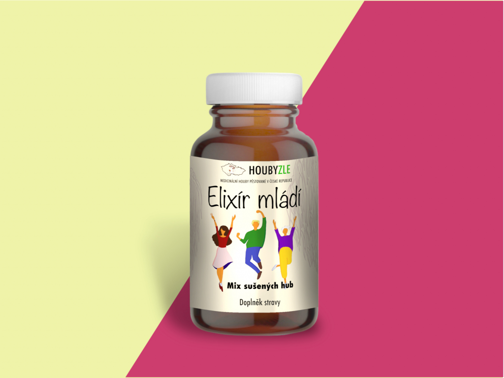 Houby zle Elixír mládí mix sušených hub 120 kapslí od 660 Kč - Heureka.cz