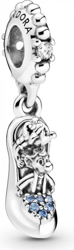 Pandora Disney přívěsek Popelčin skleněný střevíček a myšky 799192C01 ...