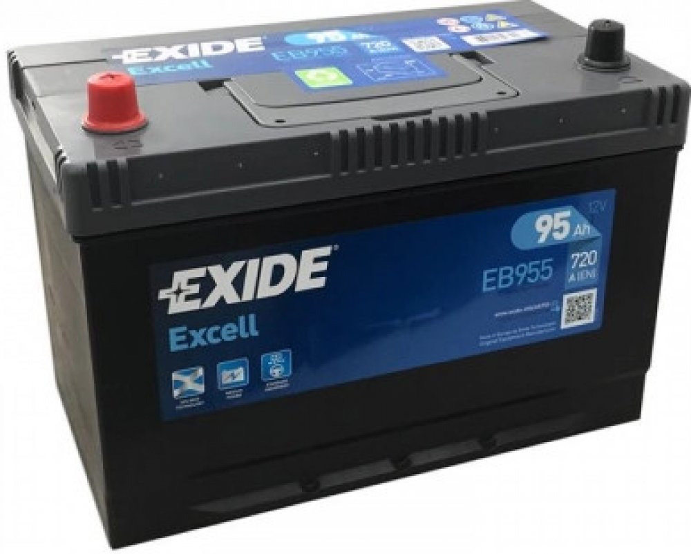 Exide Excell 12V 95Ah 720A EB955 – Zboží Mobilmania
