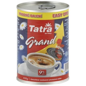 Tatra Grand Kondenzované neslazené mléko 9% 410 g od 54 Kč - Heureka.cz