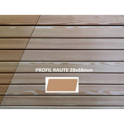 Profil RAUTE 28x68 délka 4000 mm MODŘÍN SIBIŘSKÝ od 271 Kč - Heureka.cz