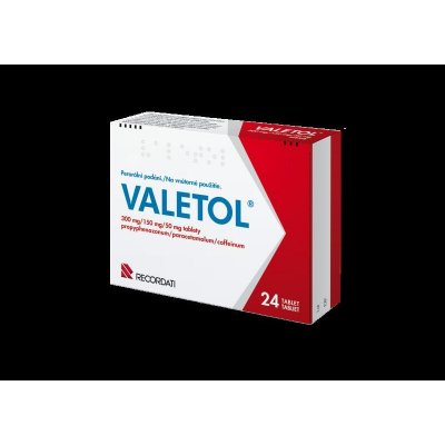 VALETOL POR 300MG/150MG/50MG TBL NOB 24 od 85 Kč - Heureka.cz