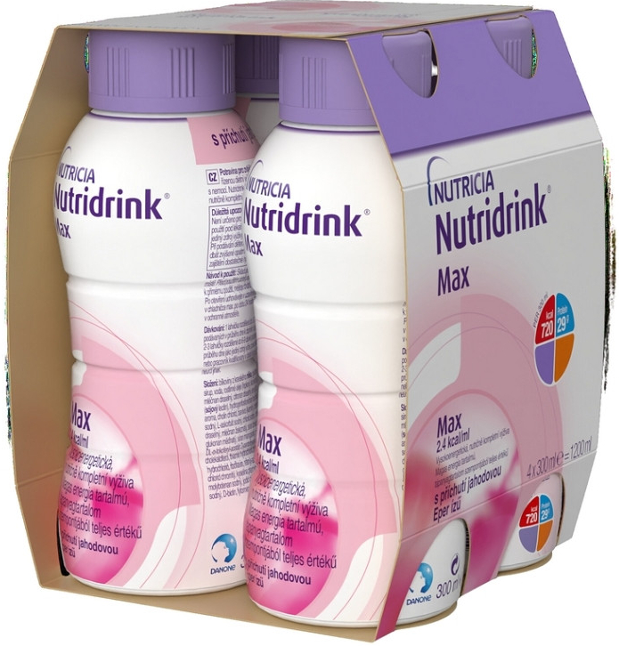 NUTRIDRINK MAX S PŘÍCHUTÍ JAHODOVOU POR SOL 4X300ML od 338 Kč - Heureka.cz