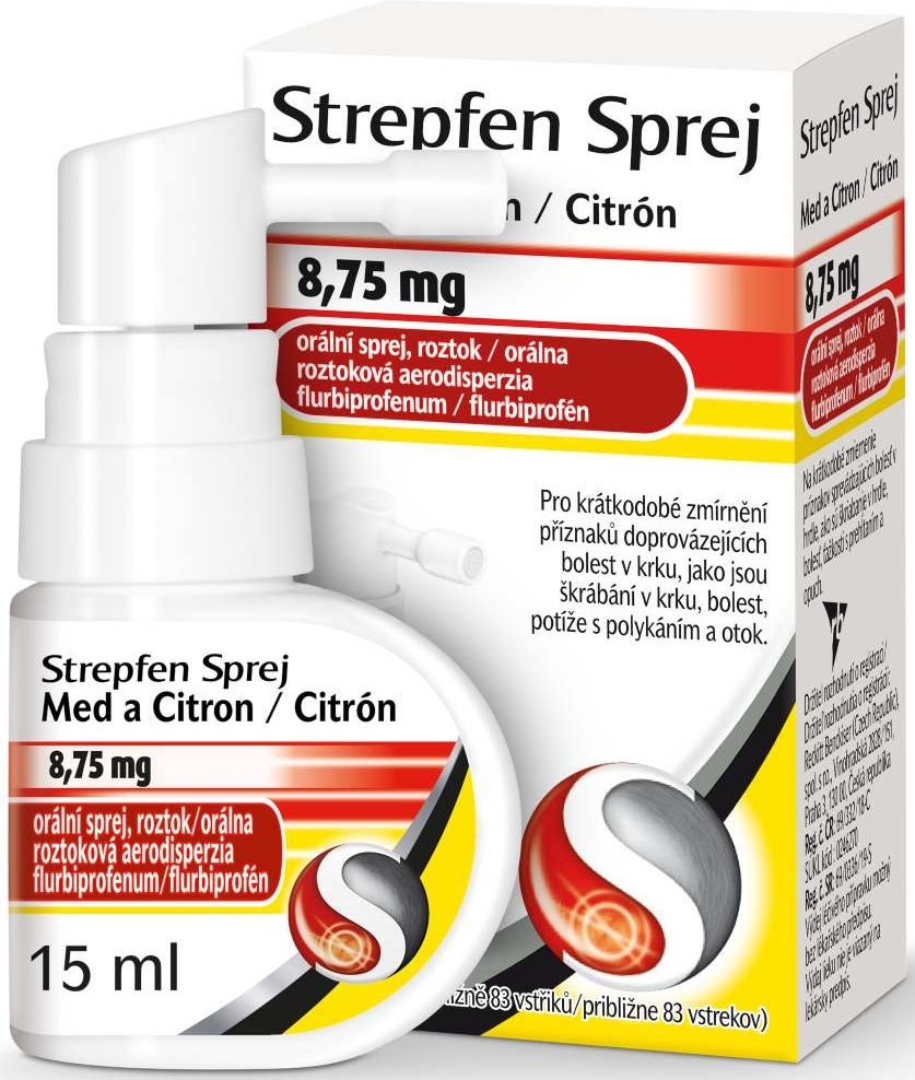 STREPFEN SPREJ MED A CITRON ORP 8,75MG ORM SPR SOL 1X15ML od 175 Kč ...
