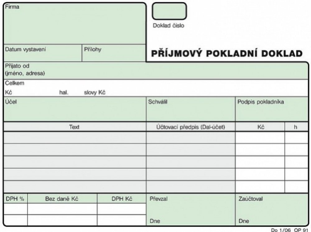 Optys 1091 Příjmový pokladní doklad A6 samopropisovací 2x50 listů od 44 Kč na Hledejceny.cz