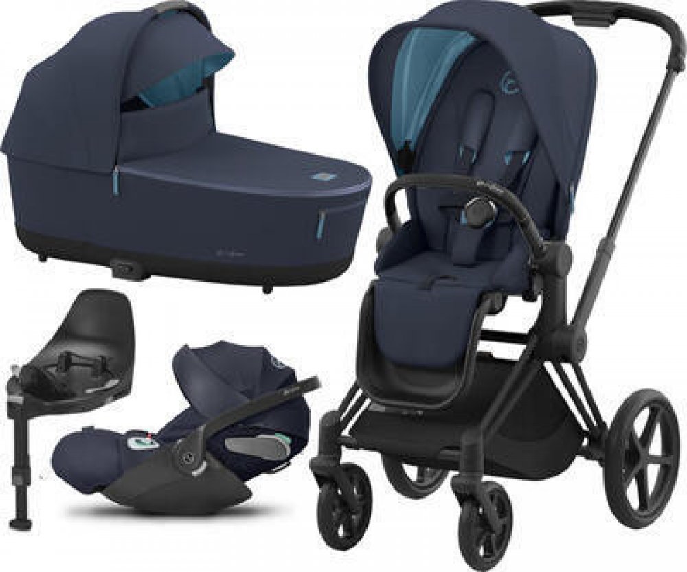 Kočárky – CYBEX Set Priam Matt Black Seat Pack + Cloud Z2 i-Size a base ...