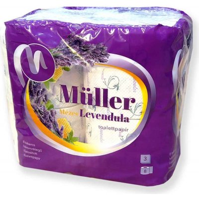 MÜLLER Med a levandule 3-vrstvý 24 ks od 185 Kč - Heureka.cz