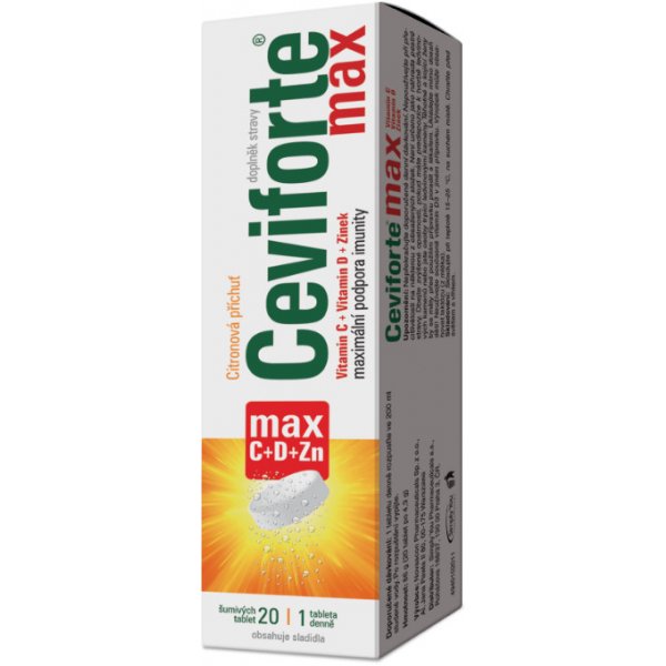 Ceviforte Max C+D+Zn eff..20 tablet od 119 Kč - Heureka.cz