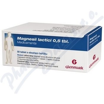 MAGNESII LACTICI 0,5 TBL. MEDICAMENTA POR 0,5G TBL NOB 50 od 69 Kč ...
