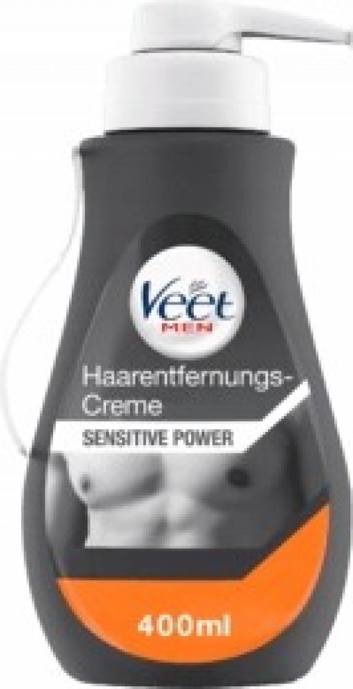 Veet Pánský depilační krém na tělo pro citlivou pokožku 400 ml ...