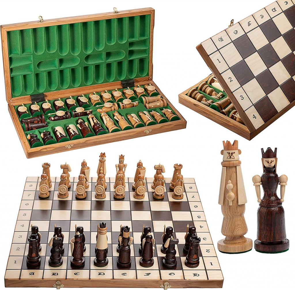 Master of Chess Gentleman XXL 60 x 60 x 3,5 cm extra velké dřevěné ...