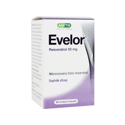 Evelor resveratrol 50 mg 90 tablet od 477 Kč - Heureka.cz
