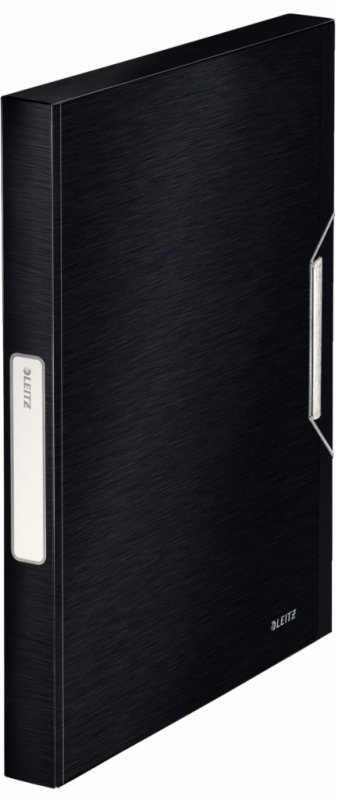 LEITZ Box na dokumenty s gumičkou STYLE - A4, saténově černý od 271 Kč na Hledejceny.cz