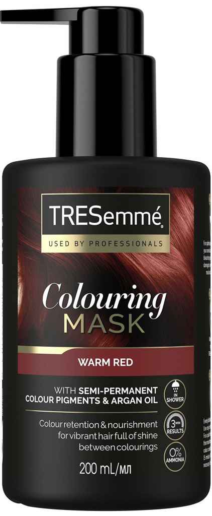 TRESemmé Colouring barvicí maska s arganovým olejem Warm Red 200 ml od ...