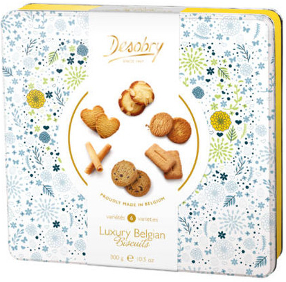 Desobry Luxury Belgian Biscuits Naturals sada belgických sušenek 300 g ...