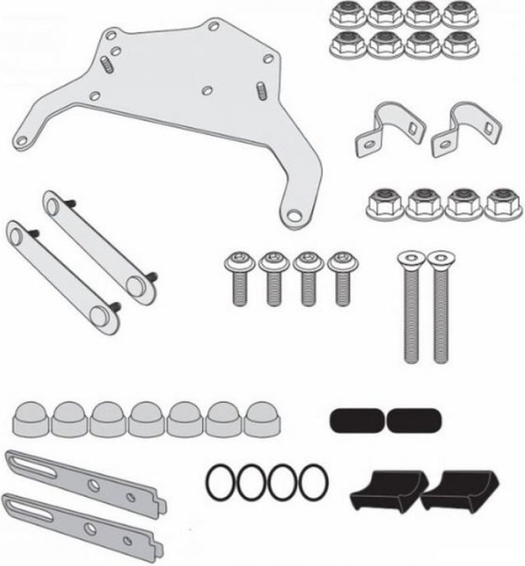 Kappa KTL5108PLRKIT montážní kit pro upevnění KS250 Tool Box na KLR5108 ...