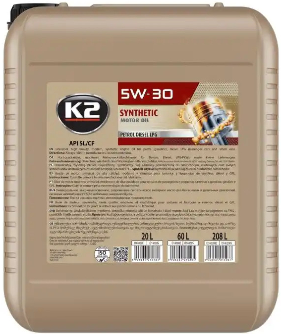 K2 XL 5W-30 20 l od 2 682 Kč - Heureka.cz
