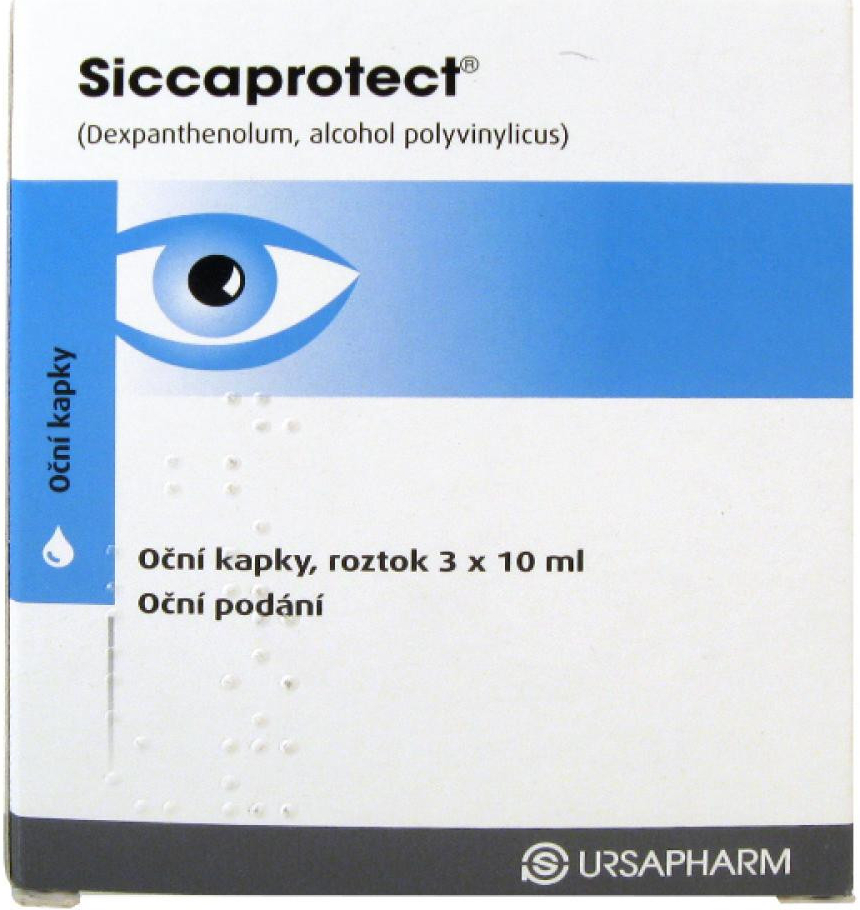 SICCAPROTECT OPH 30MG/ML+14MG/ML OPH GTT SOL 3X10ML od 168 Kč - Heureka.cz