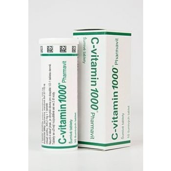 C-VITAMIN 1000 PHARMAVIT POR 1000MG TBL EFF 10 od 42 Kč - Heureka.cz