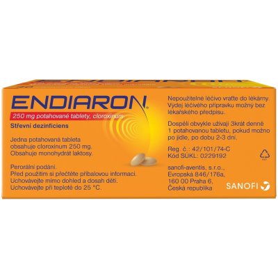 ENDIARON POR 250MG TBL FLM 40 od 270 Kč - Heureka.cz