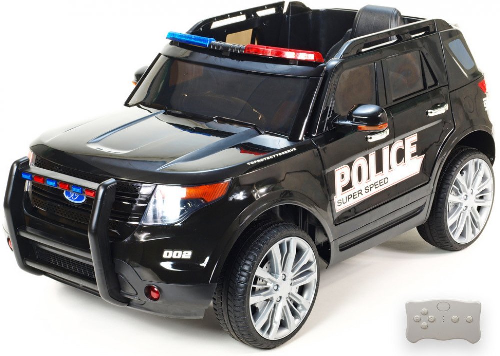 Elektrická vozítka – ChuChu Džíp USA policie s 2.4GHz DO megafonem a ...